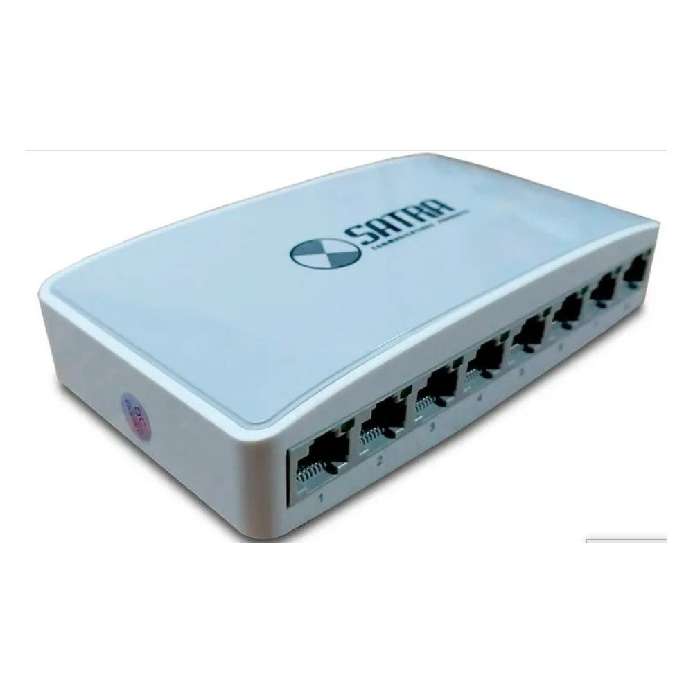 SWITCH SATRA 8 PUERTOS FAST ETHERNET PARA ESCRITORIO 1401080000 TECEMIP